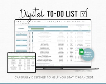 To-do List Task Planner Spreadsheet Excel Template Task Tracker, to Do ...