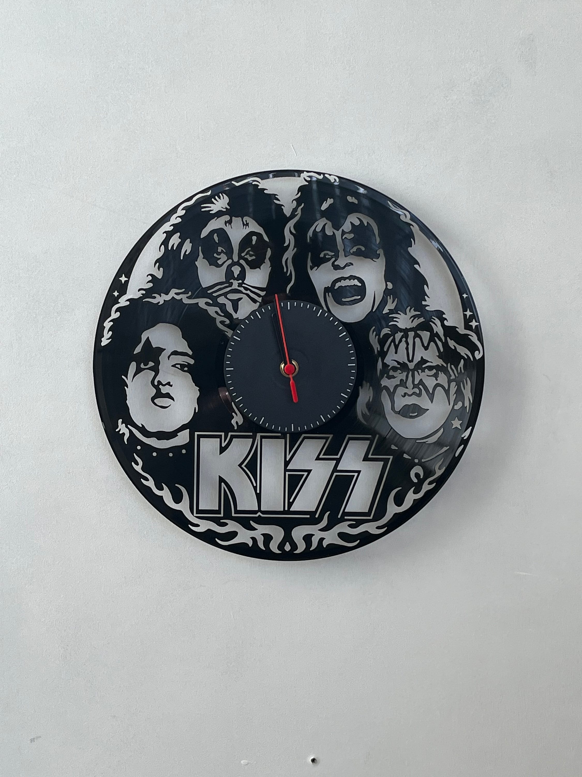 Kiss Band Vinyl Record Wall Clock - Etsy