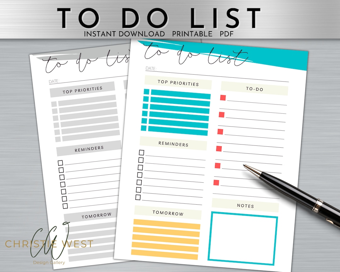 To-do List Printable, To-do List, To-do Page Planner, Printable To-do ...