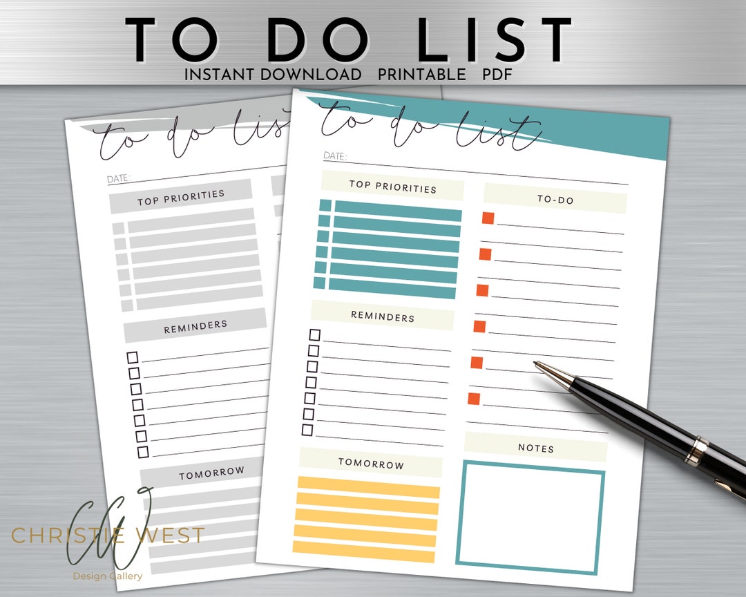 To-do List Printable, To-do List, To-do Page Planner, Printable To-do ...