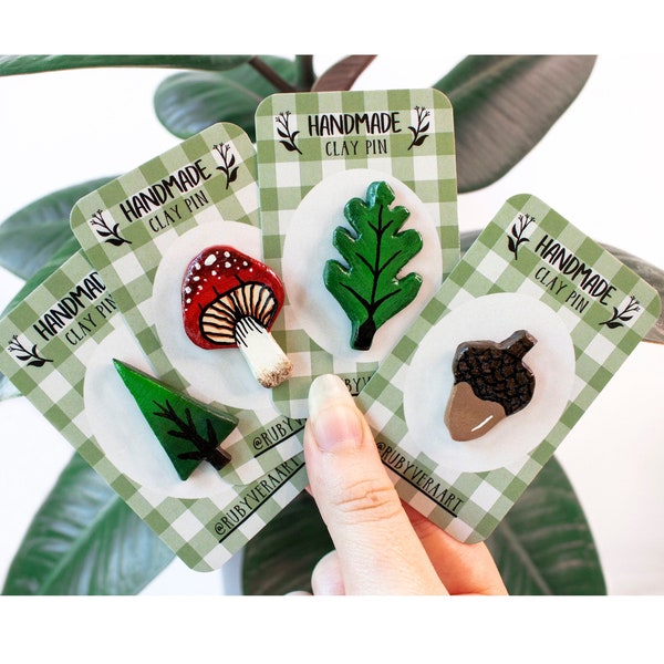 Clay Pins - Etsy UK