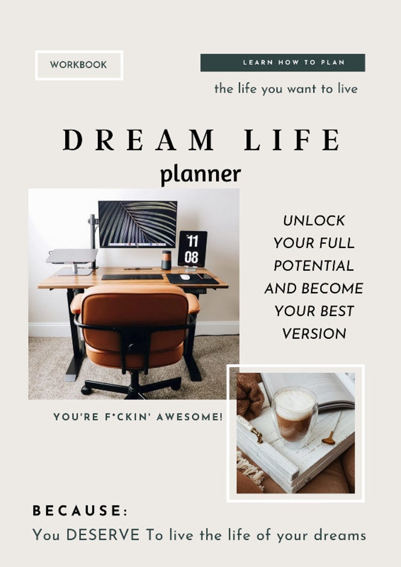 Dream Life Digital Planner, Daily Life Planner, Dream Life Printable ...