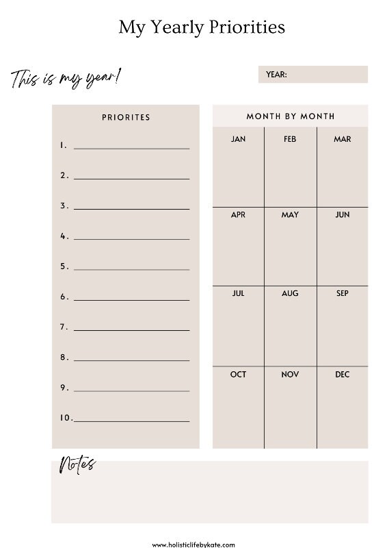 Goal Planner 2023, Canva Planner, Goal Setting, Goal Planner Printable ...