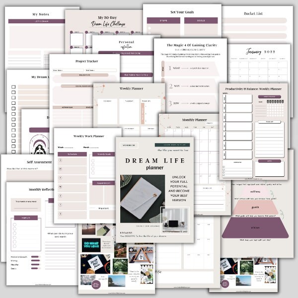 Dream Life Digital Planner Daily Life Planner Dream Life - Etsy