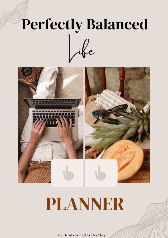 Daily Life Planner, Balanced Life Plan, Goal Setting, Work From Home ...