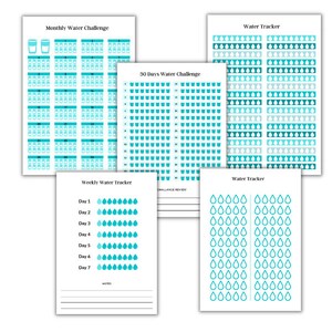 Water Tracker, Water Intake Tracker, Weekly Routine, Water Bottle ...