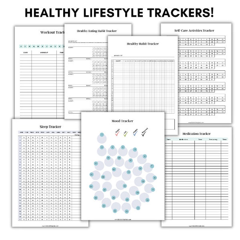 Kickstart a Healthier Lifestyle Planner, Healthy Lifestyle Planner ...