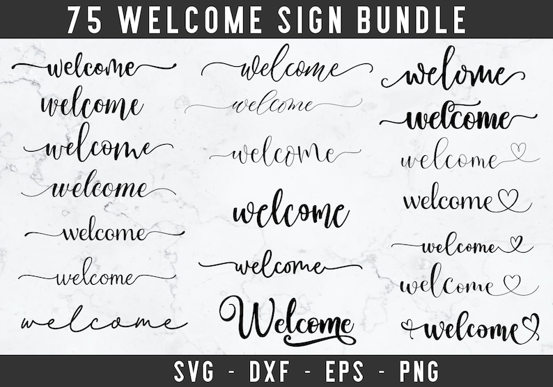 Welcome SVG Bundle Welcome Sign Svg Home Svg Farmhouse Svg - Etsy Canada