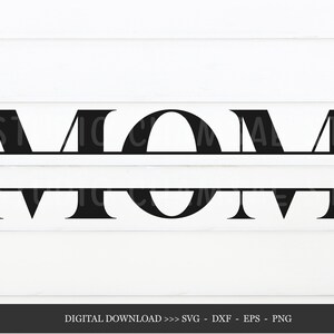 Mom Split Name Frame SVG, Mom Split Monogram Svg, Mother's Day Gift Svg ...