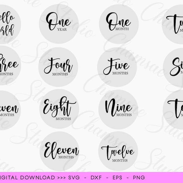 Milestone Svg - Etsy