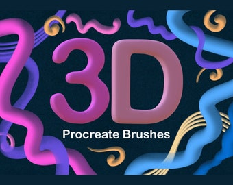 3d Procreate Brushes - Etsy