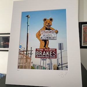 Bear Services Wheel Alignment Neon Sign Photo Print Garden Grove ...