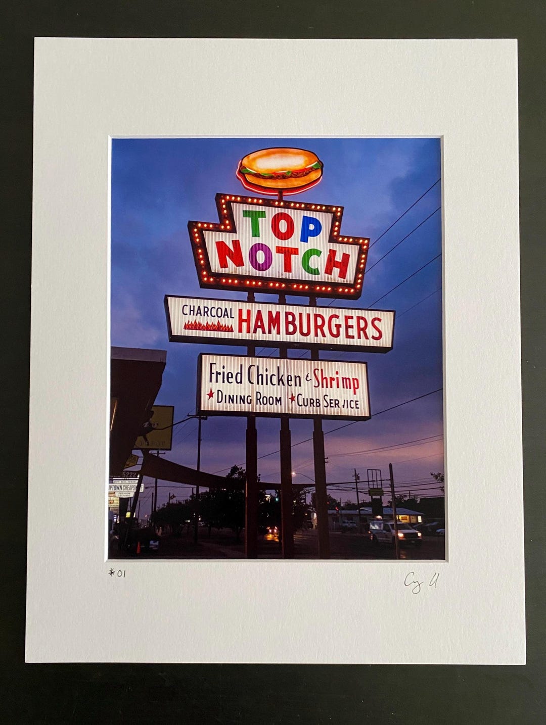 Top Notch Hamburgers Neon Sign | Austin Texas | Vintage Burger Sign ...