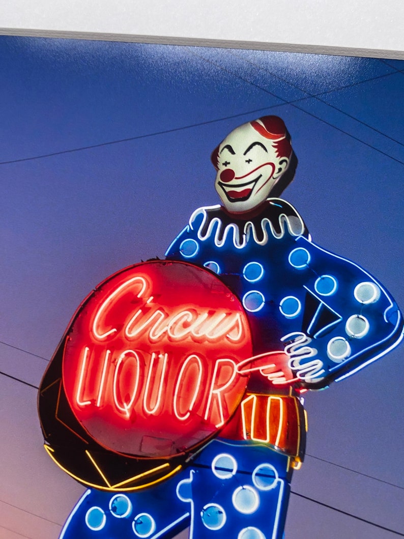 Circus Liquor Clown Neon Sign Photo Print (II) - North Hollywood ...