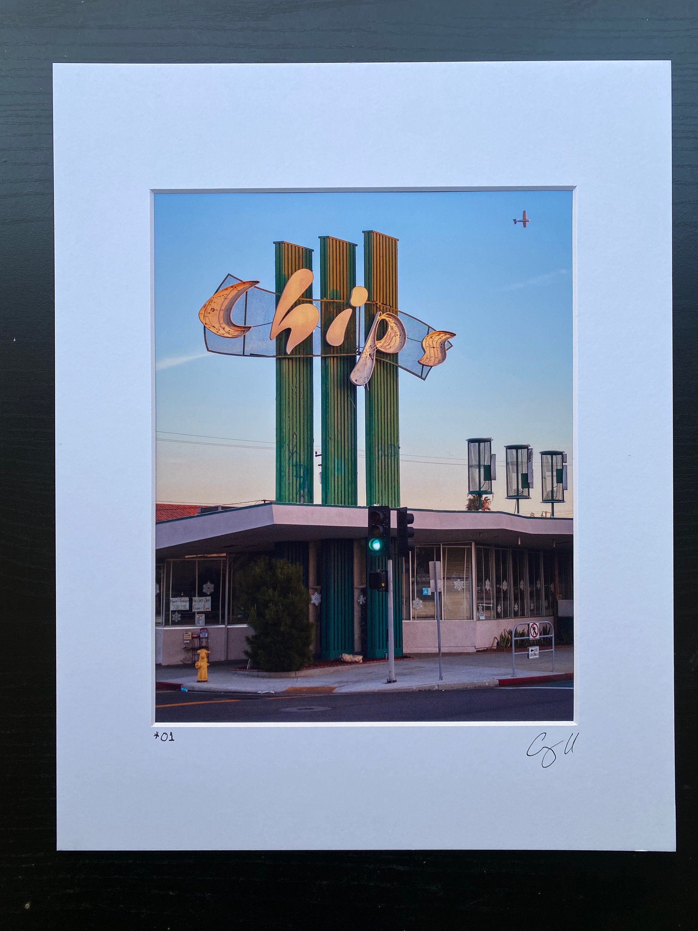 Chips Restaurant Vintage Sign Photo Print - Hawthorne, CA - California ...