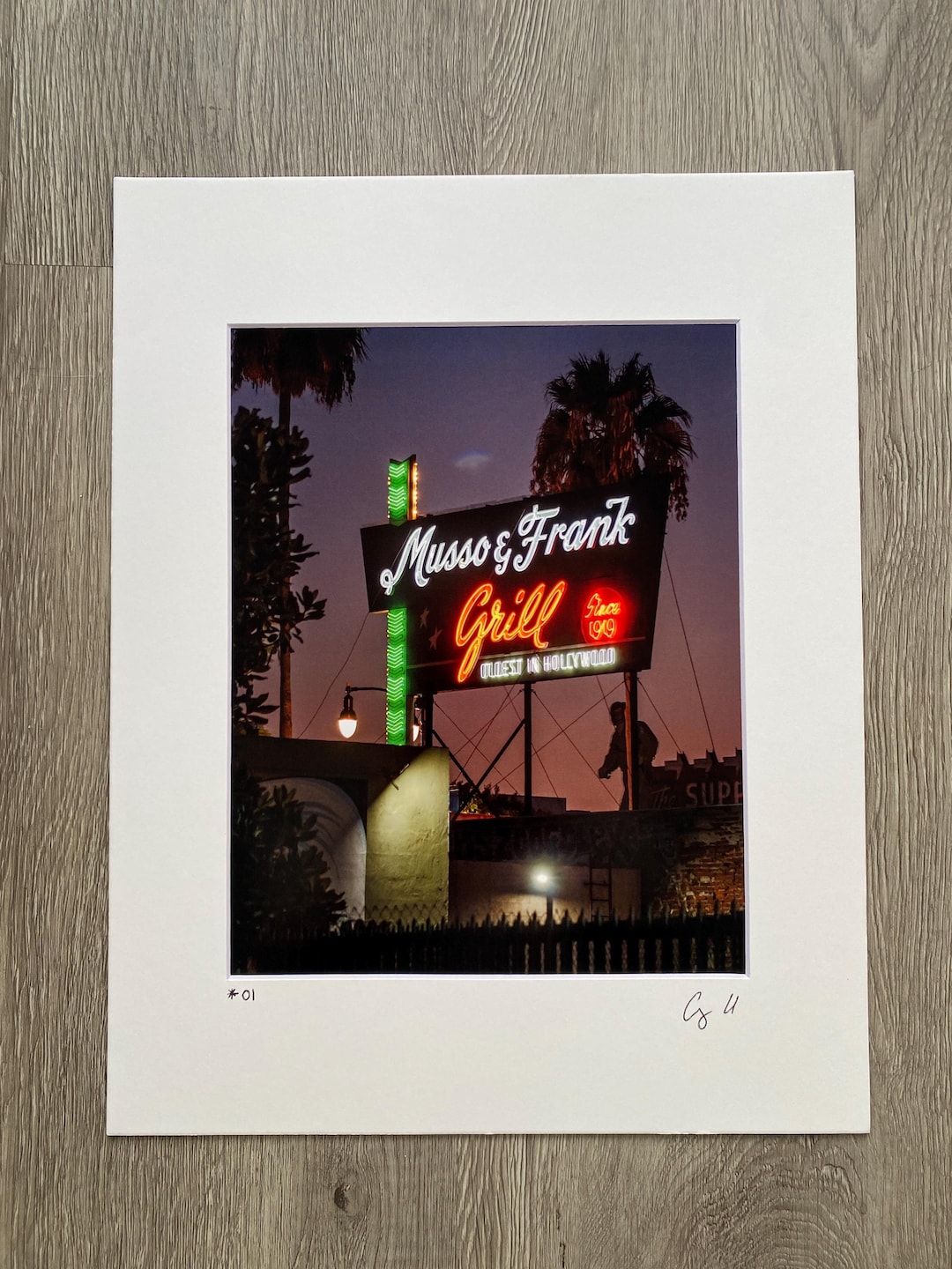 Musso and Frank Neon Sign Photo Print (II) - 8x10 (matted to 11x14 ...
