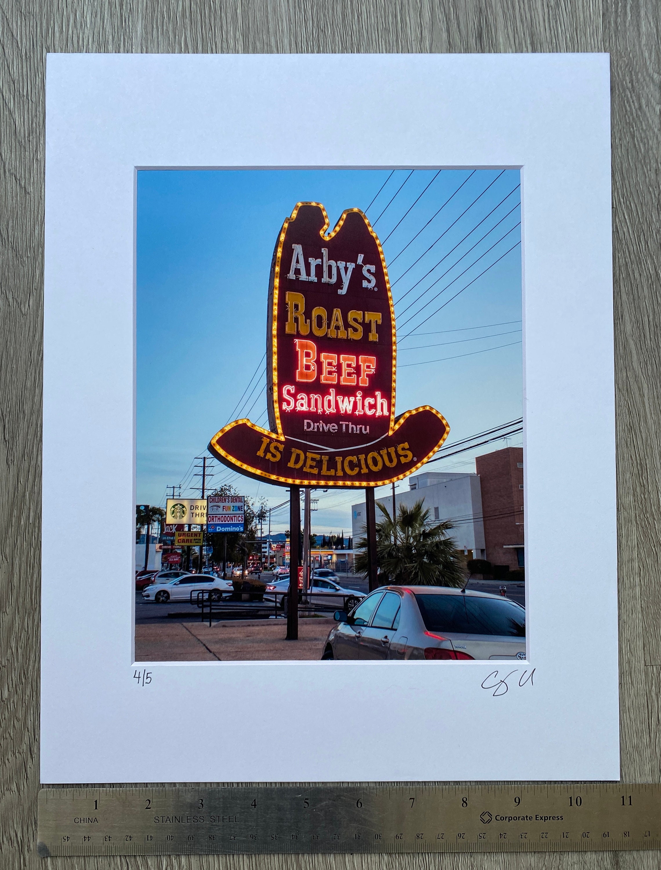Arby's Reseda | Neon Sign Photo Print | Reseda CA | 8x10 Matted to ...