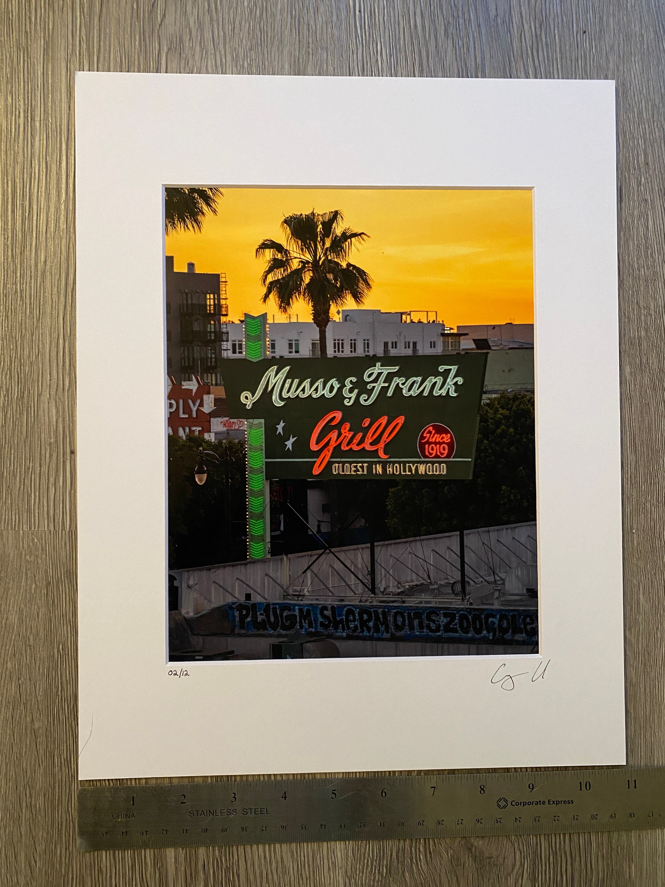 Musso & Frank Neon Sign Photo Print - 8x10 (matted to 11x14) - Vintage ...