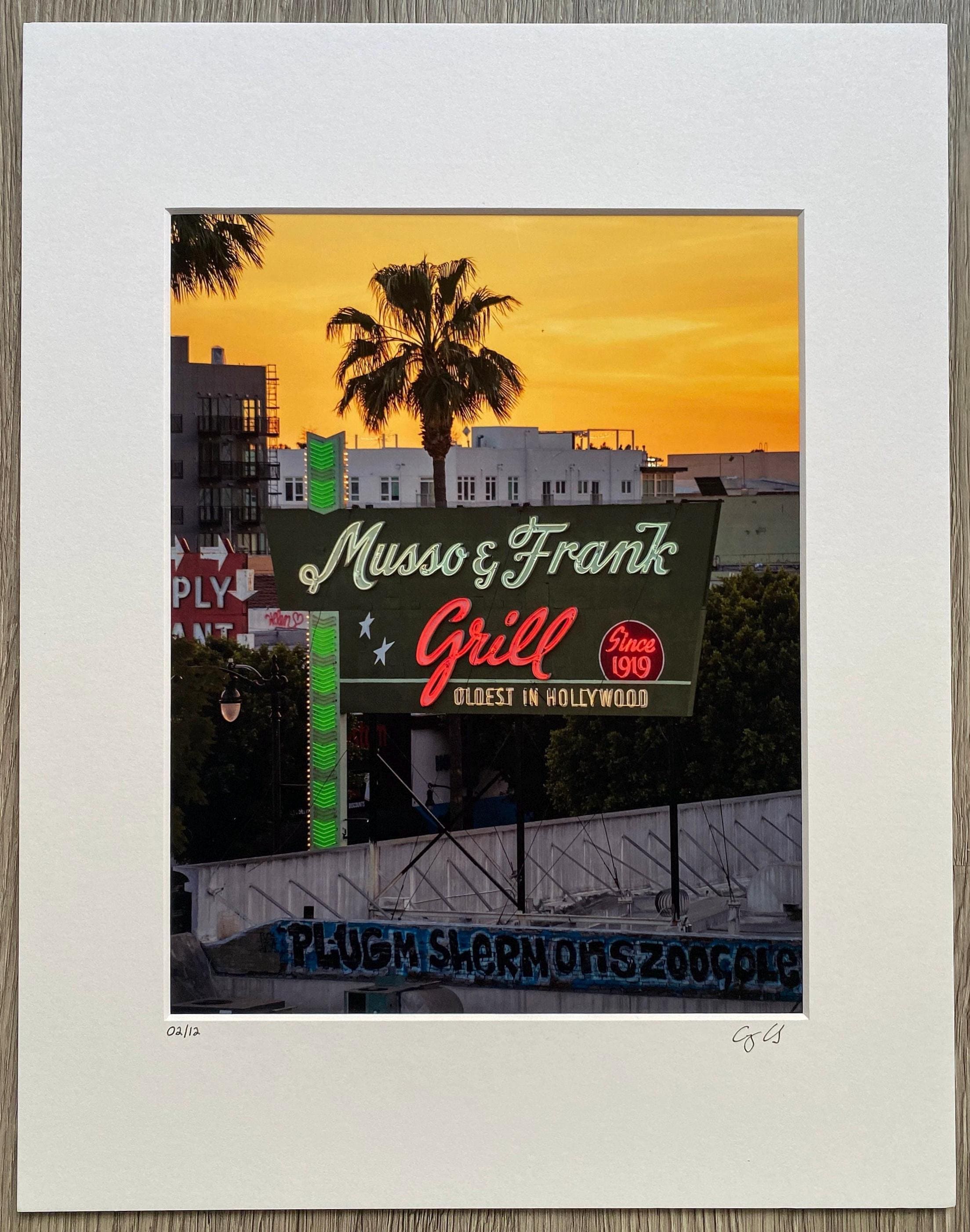 Musso & Frank Neon Sign Photo Print 8x10 matted to 11x14 Vintage ...
