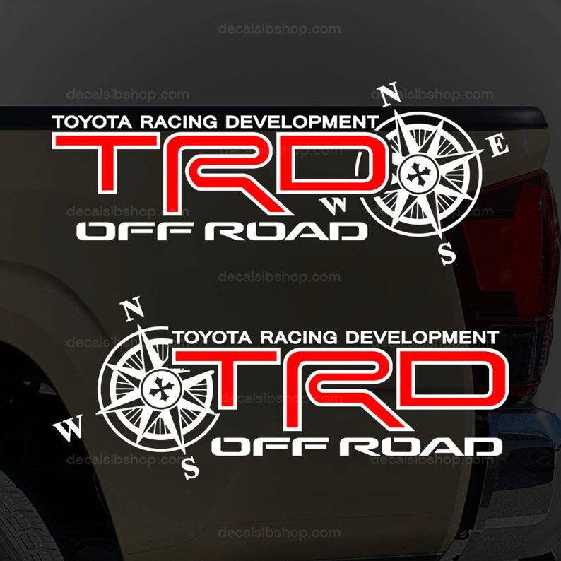 TRD off Road Decal Compass Truck Sticker Decals Toyota Tacoma - Etsy