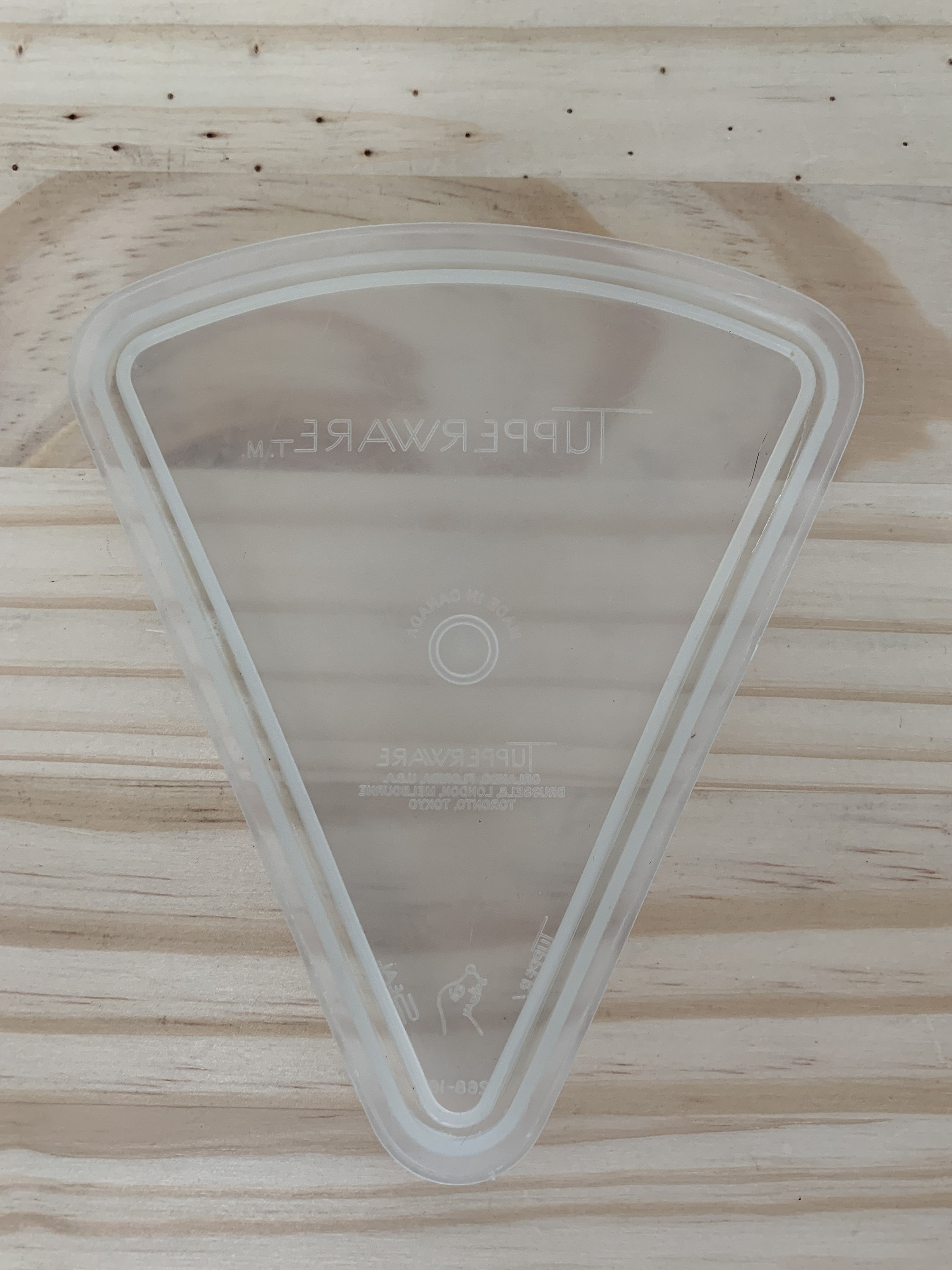 Vintage Almond Tupperware Pie Wedge Stacker Food Storage - Etsy