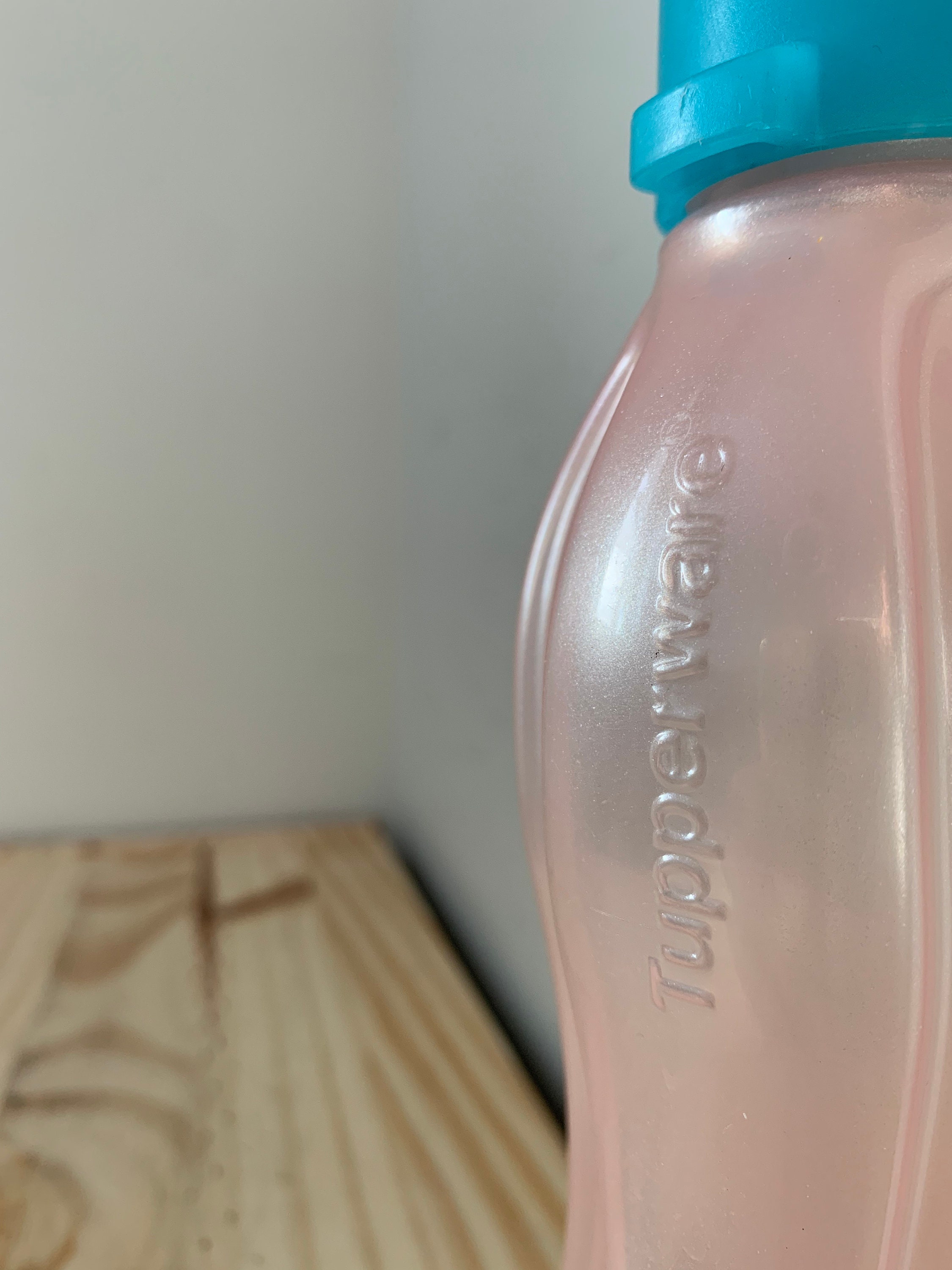 Pink Tupperware Eco Water Bottle 9098E-1 With Blue Lid - Etsy
