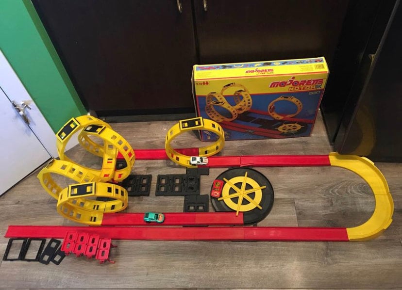 Vintage Majorette Motor 530 Race Track Toy Car Set - Etsy