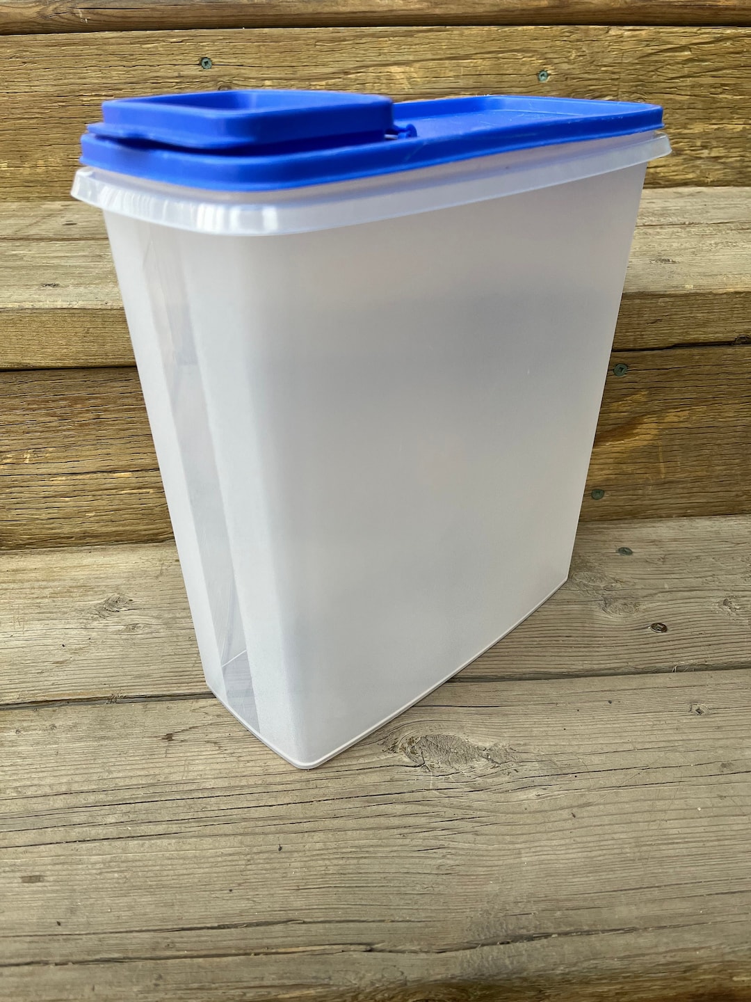 Vintage Tupperware Modular Mate Clear Container 1588 Blue Lid 1589 and ...