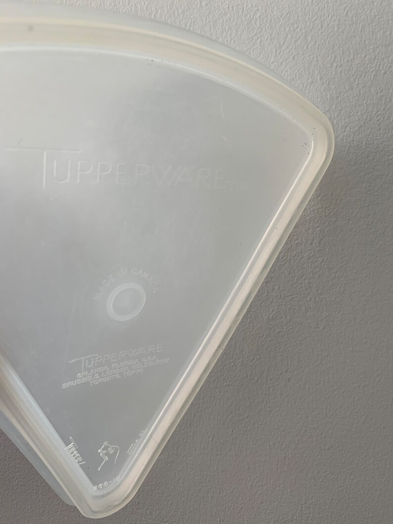 Vintage Almond Tupperware Pie Wedge Stacker Food Storage - Etsy