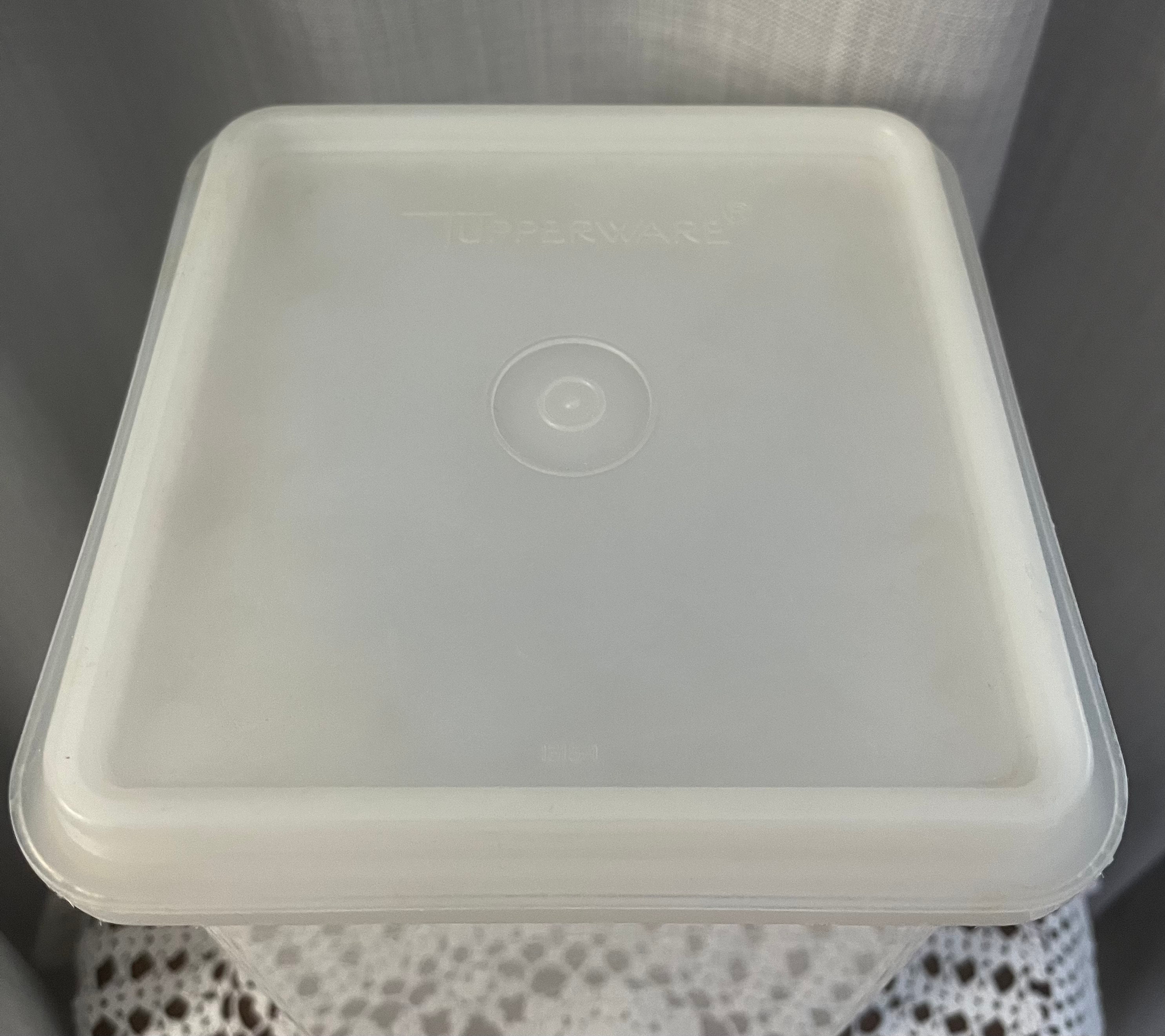 Vintage Tupperware Cracker Container 1314 With Lid 1315 Opaque White ...