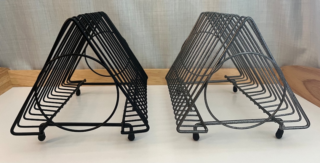 Vintage Record Holders for 45LP Holds 14 Records Man Cave Decor ...