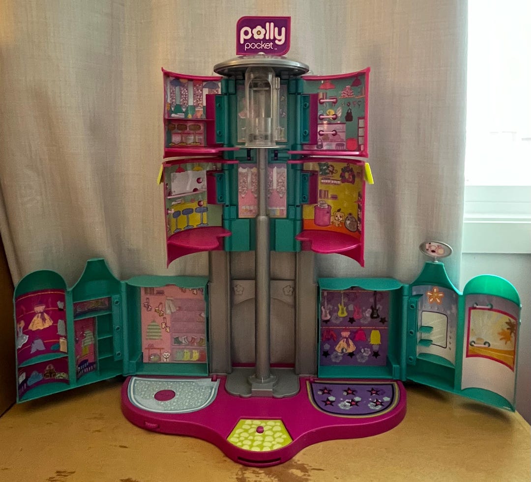 Polly Pocket Pollyville Mega Mall With Moving Parts Mattel Toys - Etsy