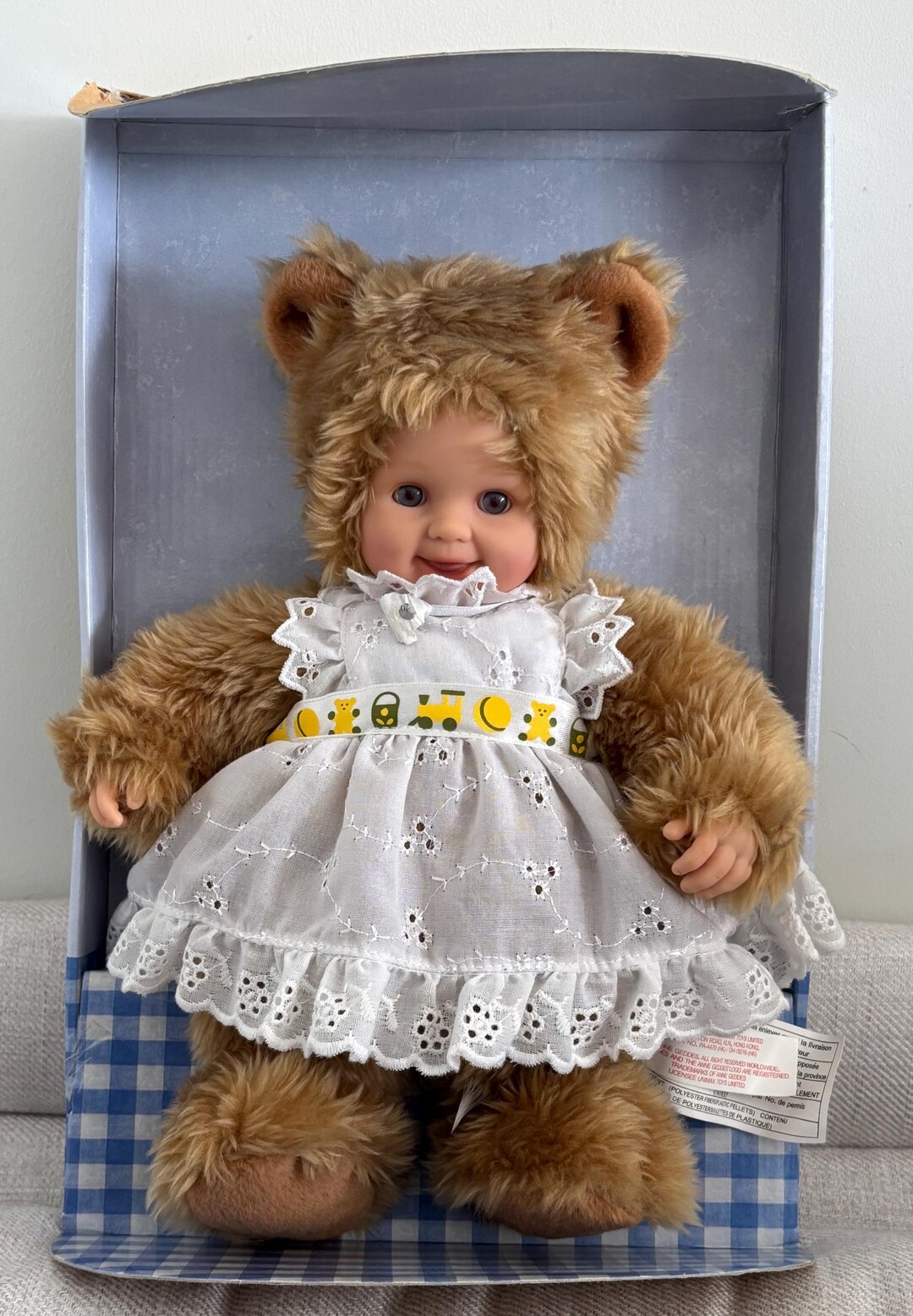 Vintage 2002 Anne Geddes 10” Baby Bear With Blue Eyes - Etsy