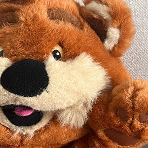 Vintage 1989 Zeddy Teddy 13” Sitting Bear Cuddle Wit Creation Zellers ...