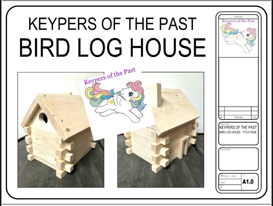 DIY Bird Log House PDF Blueprints for Wood Crafting These Are Digital ...
