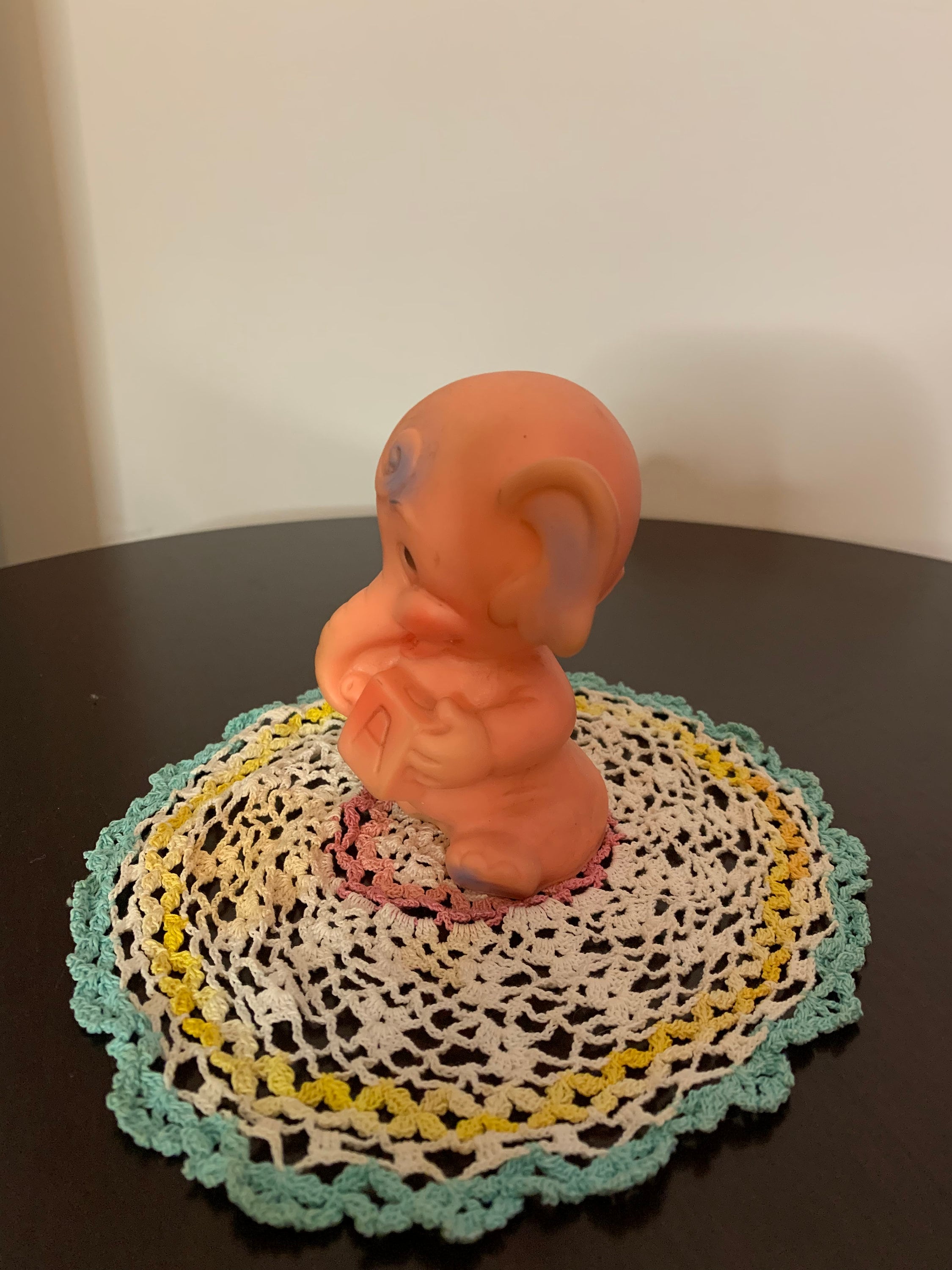 Kitschy 1960s Pink Tilly Toys Vintage Rubber Elephant Made in - Etsy