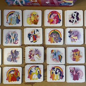 My Little Pony Memory Game Card Games Matching Ponies Hasbro Gaming ...