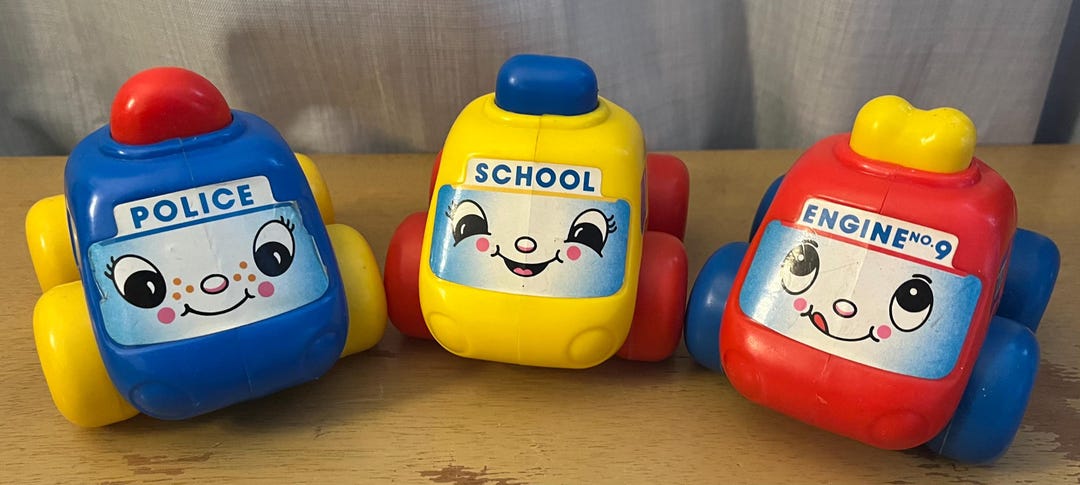 Vintage 1989 Shelcore Grab-n-go Vehicles. Choose Between Police Car ...