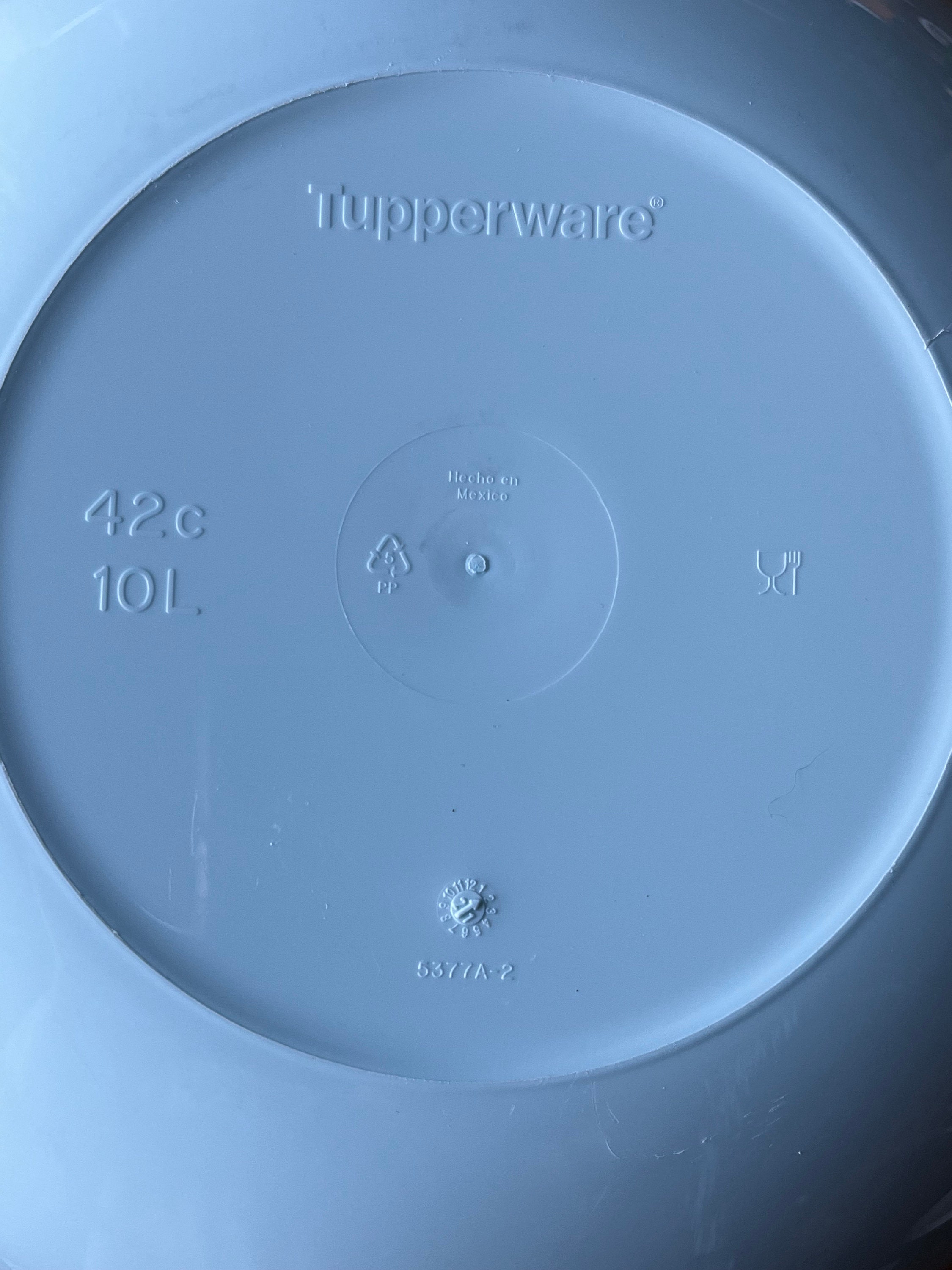 Tupperware Thatsa Mega Bowl Turquoise Blue 42cups, / 10L, 5377A-2 With ...