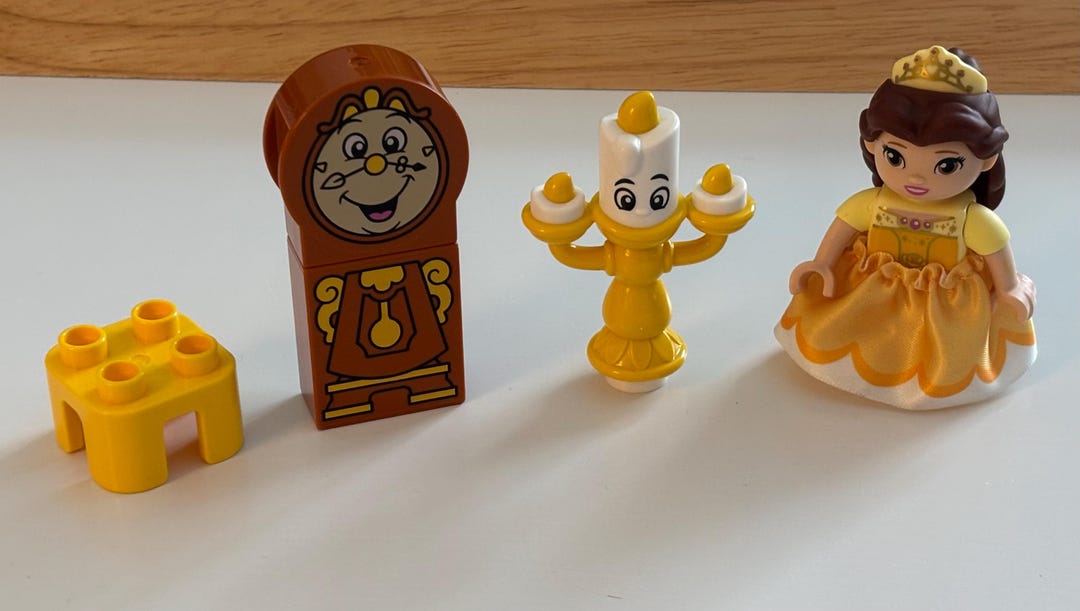Lego Lot Belle, Lumiere, Cogsworth Figures Building Block Toys - Etsy