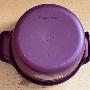 Vintage Tupperware Microwave Rice Cooker 2.2L, 9-1/4 Cups With Foam ...