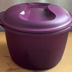 Vintage Tupperware Microwave Rice Cooker 2.2L, 9-1/4 Cups With Foam ...