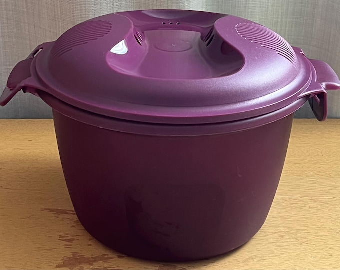 Vintage Tupperware Microwave Rice Cooker 2.2L, 9-1/4 Cups With Foam ...