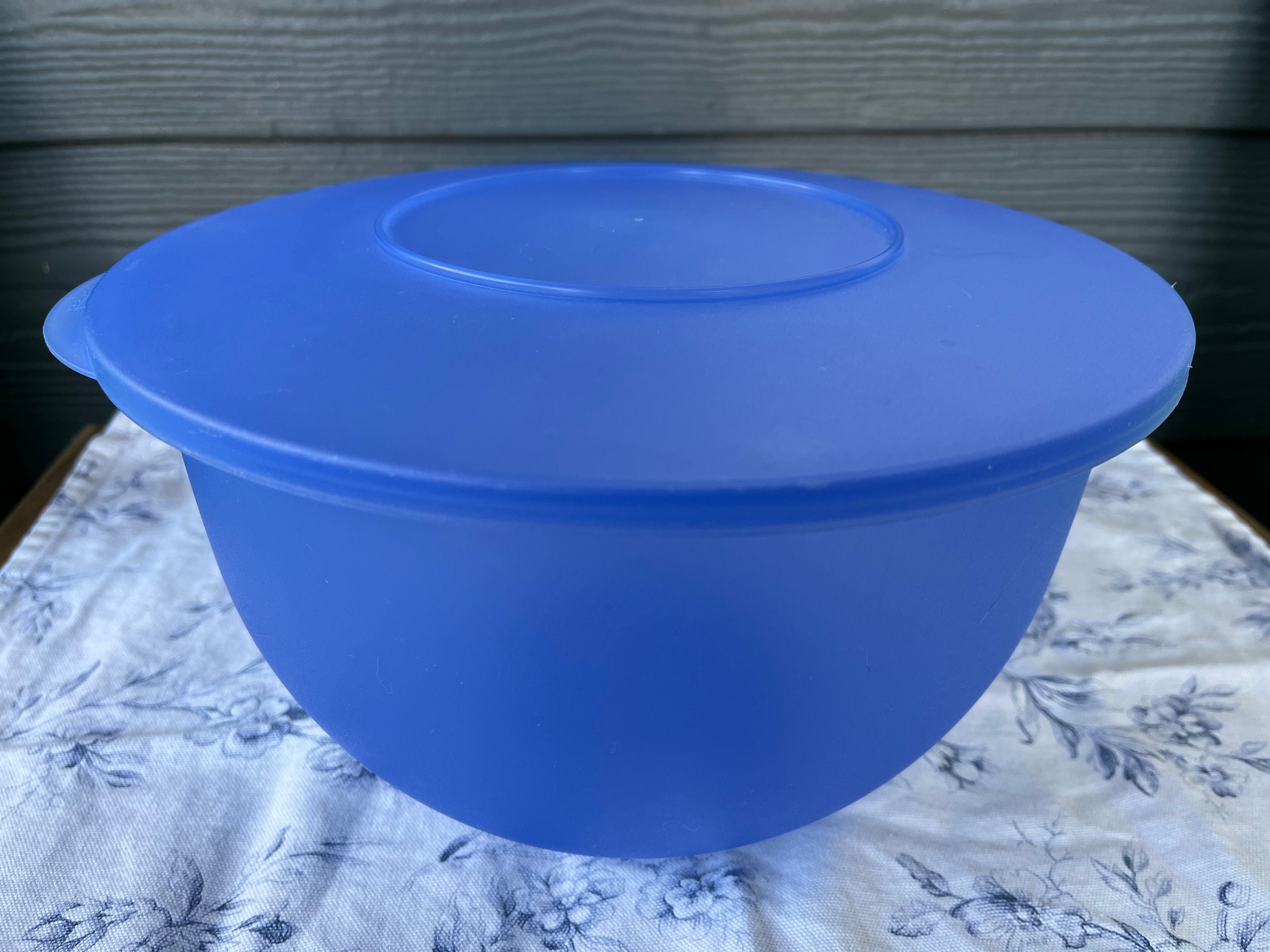 Vintage Blue Tupperware Impressions Series Storage Bowl 3091B - Etsy