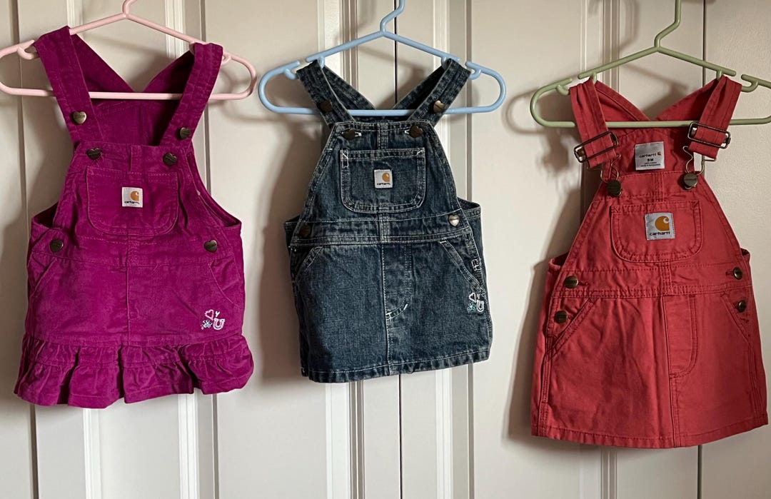 Carhartt for Kids Jumper Overall Dresses Choose Between Raspberry ...