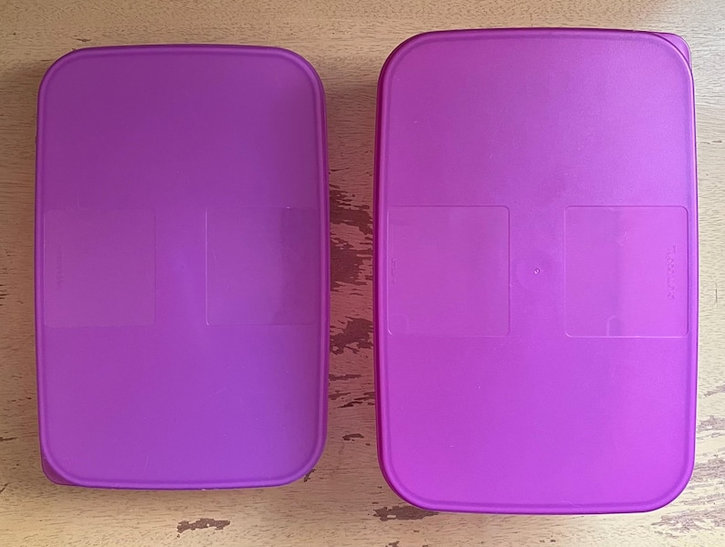 Tupperware Freezer Mates With Berry Purple Lids Two Sizes to Choose ...