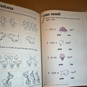 Vintage 1984 Golden Step Ahead Kindergarten School Books. Homeschool ...