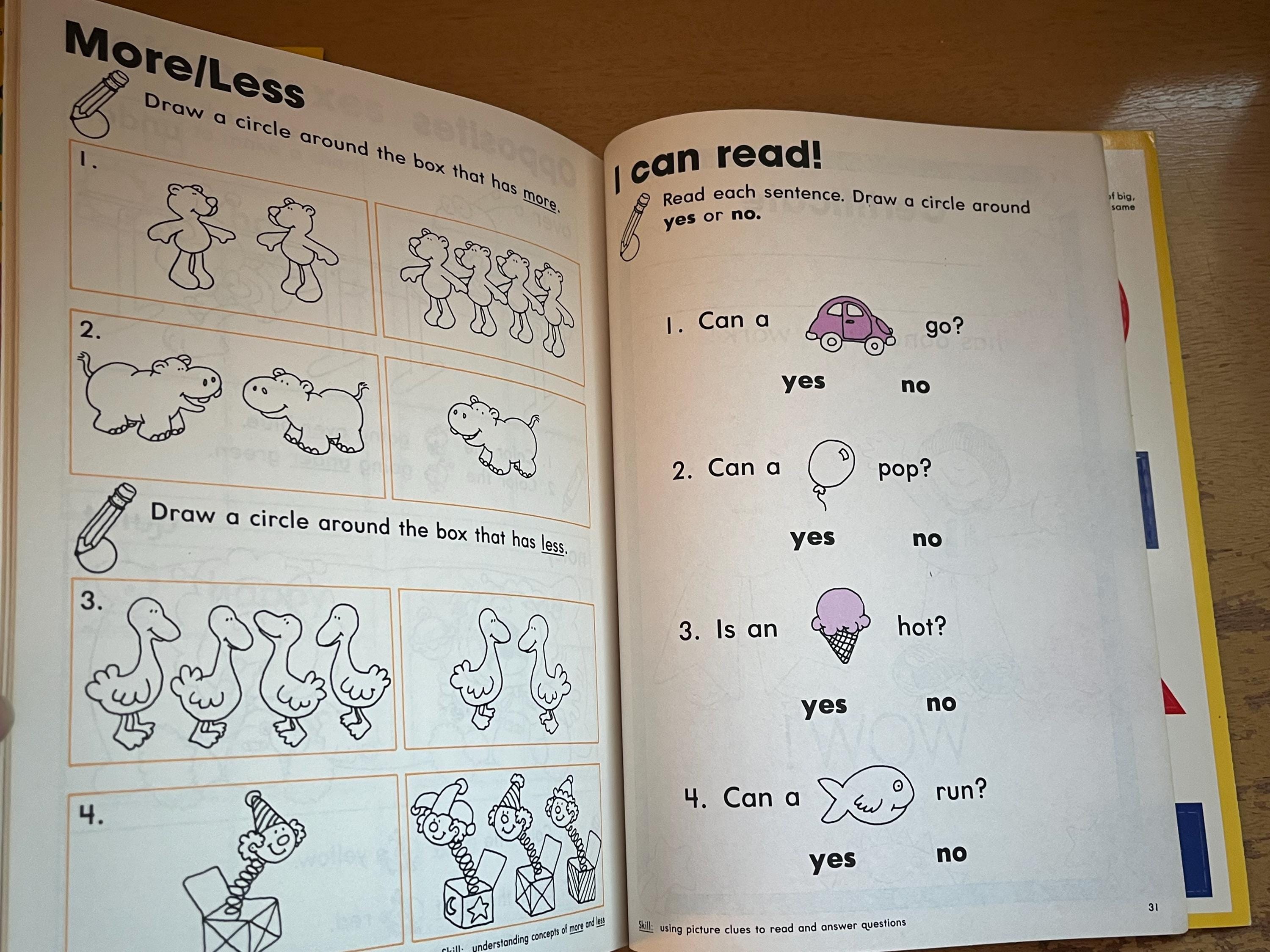 Vintage 1984 Golden Step Ahead Kindergarten School Books. Homeschool ...