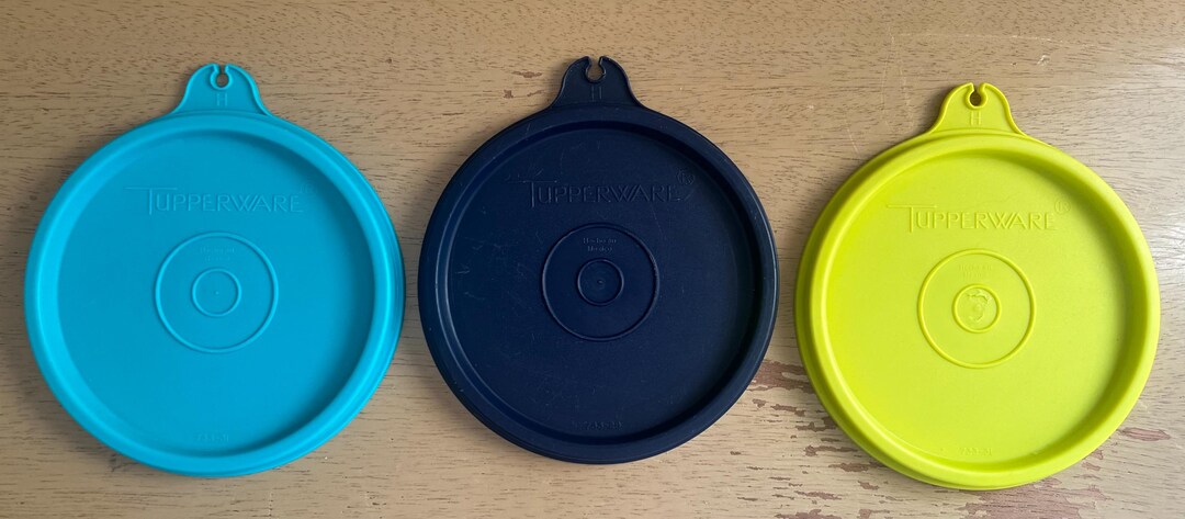 Tupperware 3-1/2” Replacement Lid 733 H on Tab for Condiment Caddy ...