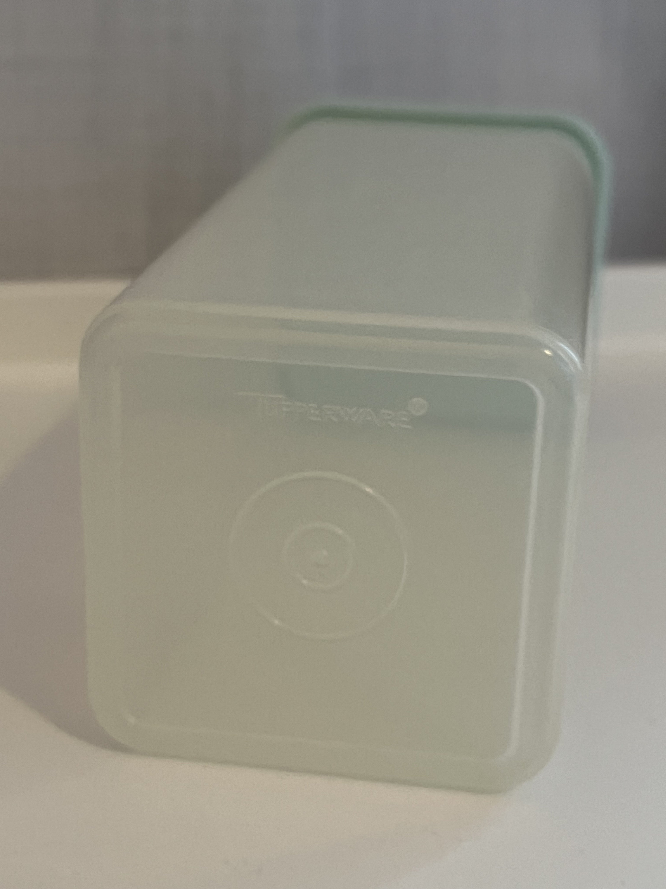 Vintage Tupperware Cheese Storage Clear Container 1827 With Mint Lid ...